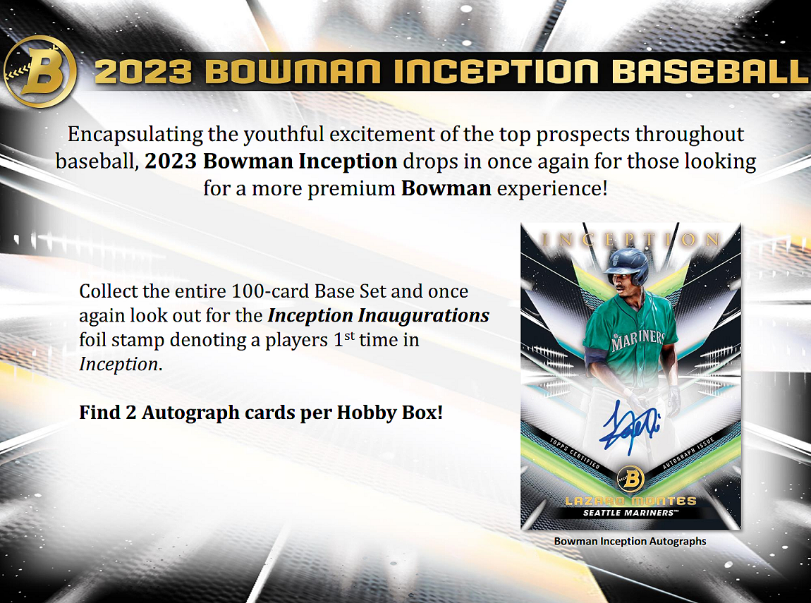 2023 MLB Bowman Inception