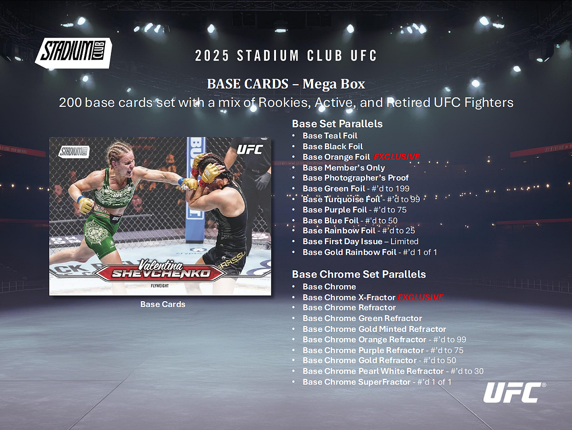 2025 Topps Stadium Club UFC Mega Box