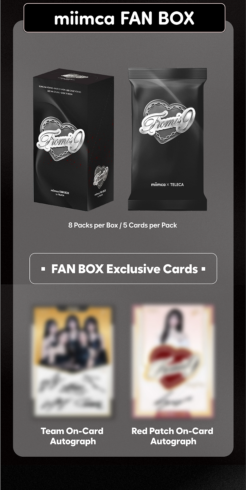 TELECA K-POP FROMIS 9 韓國女團收藏卡 Fanbox & Limited Edition